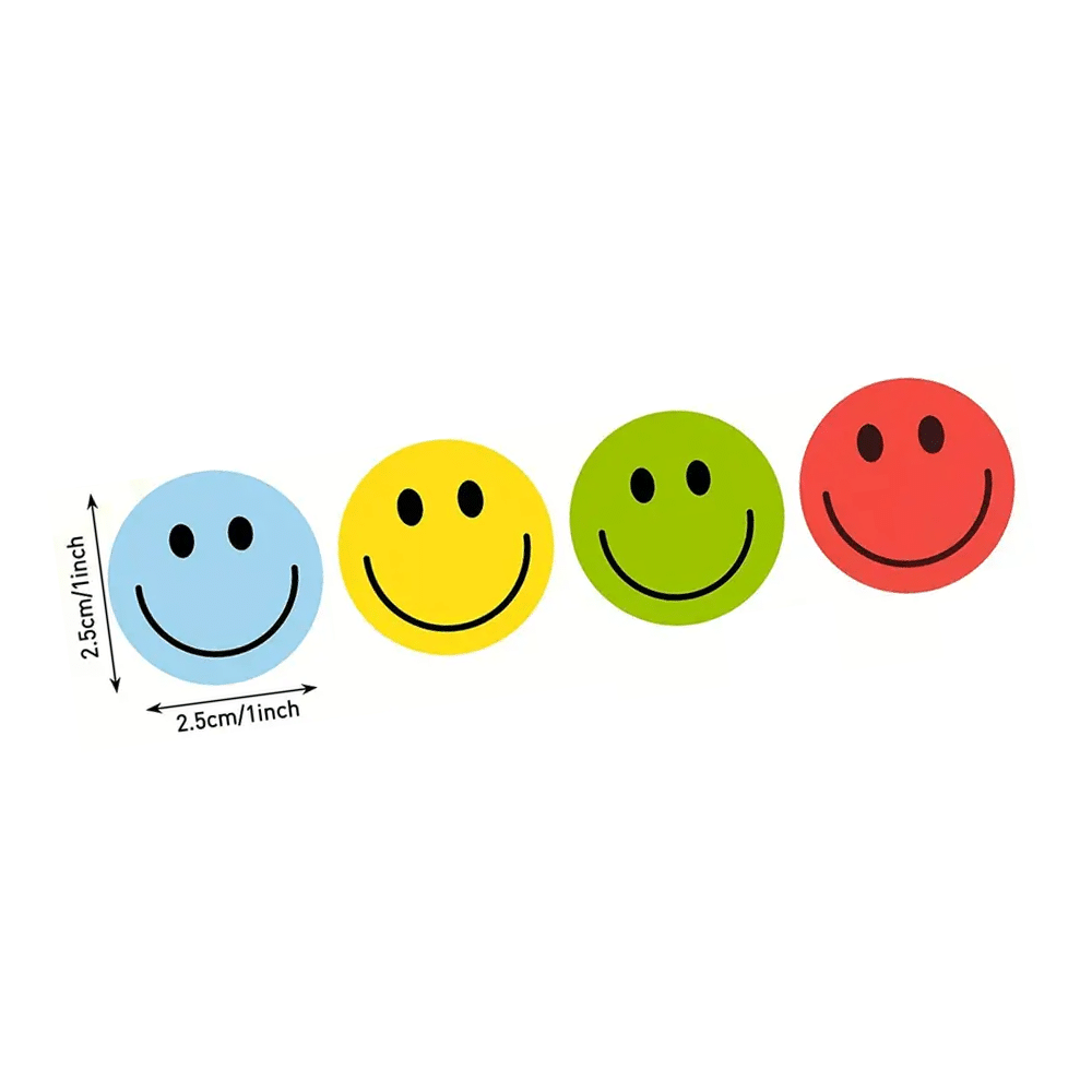 Stickers - Smiley | 10 stuks - Lieve Labels.nl