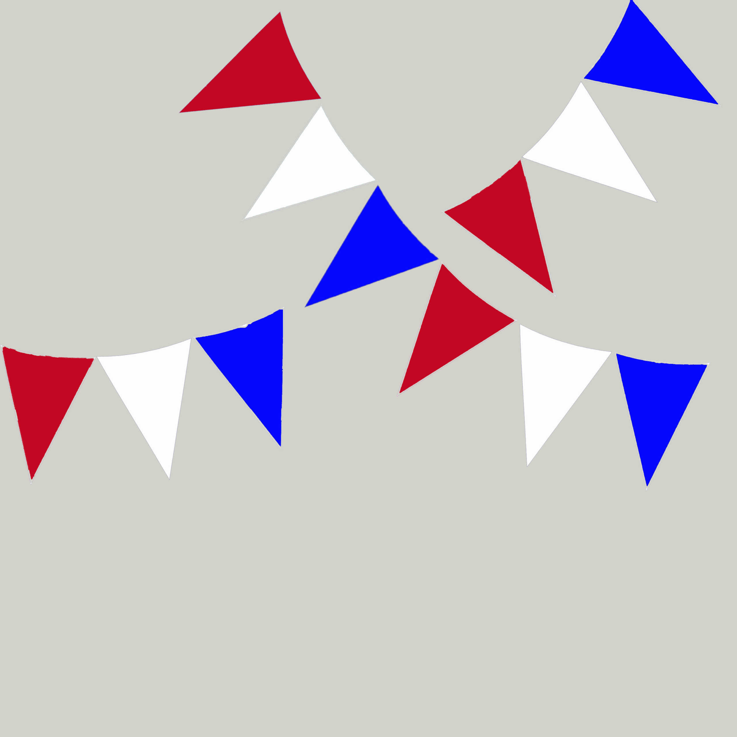 Herbruikbare statische raamsticker - Vlaggenlijn Rood/Wit/Blauw - Lieve ...